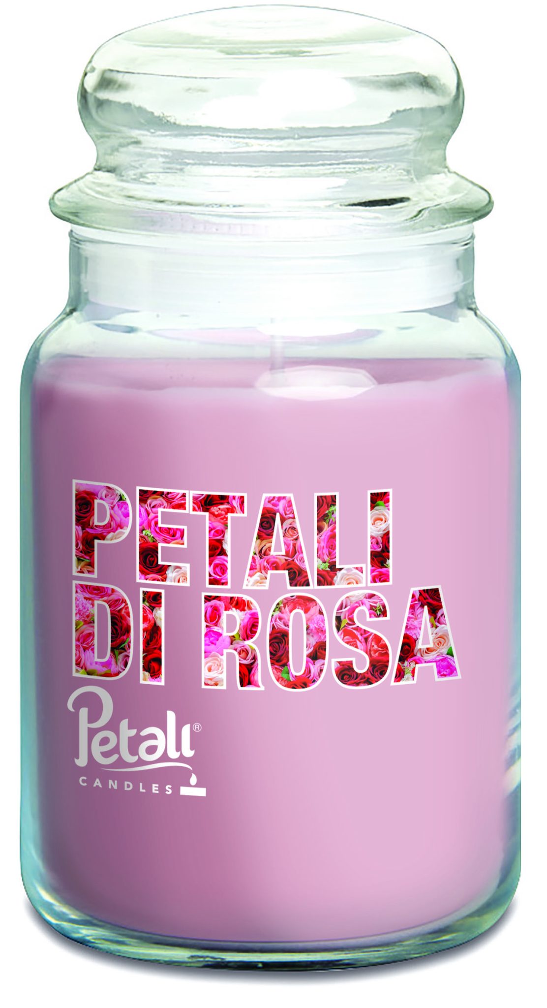Lumânare parfumată Petali borcan mare Trandafir (Petali di Rosa)